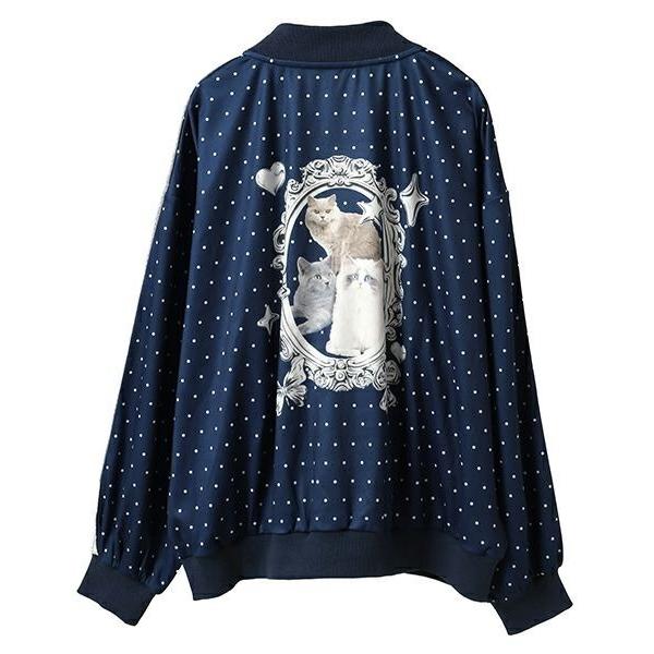 『セール実施中』ZOZO問い合わせ番号:96371270ショップ:Candy Stripper，キャンディストリッパーブランド:Candy Stripper，キャンディストリッパー商品名:TINY DOT JERSEY ブルゾンカテゴリ:ジ...