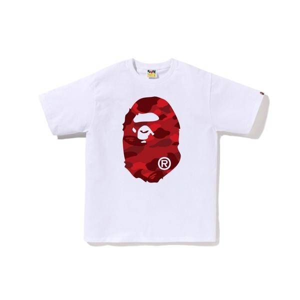 ZOZO問い合わせ番号:96371661ショップ:A BATHING APE，ア ベイシング エイプブランド:A BATHING APE，アベイシングエイプ商品名:COLOR CAMO BIG APE HEAD TEEカテゴリ:トップス&g...