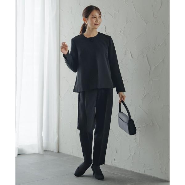 ZOZO問い合わせ番号:96371854ショップ:nissen，ニッセンブランド:Petitjo，プッチージョ商品名:小さいサイズ　【喪服・礼服】3点セットアップスーツ（Aラインジャケット+ペプラムブラウス+テーパードパンツ）　低身長さん・...