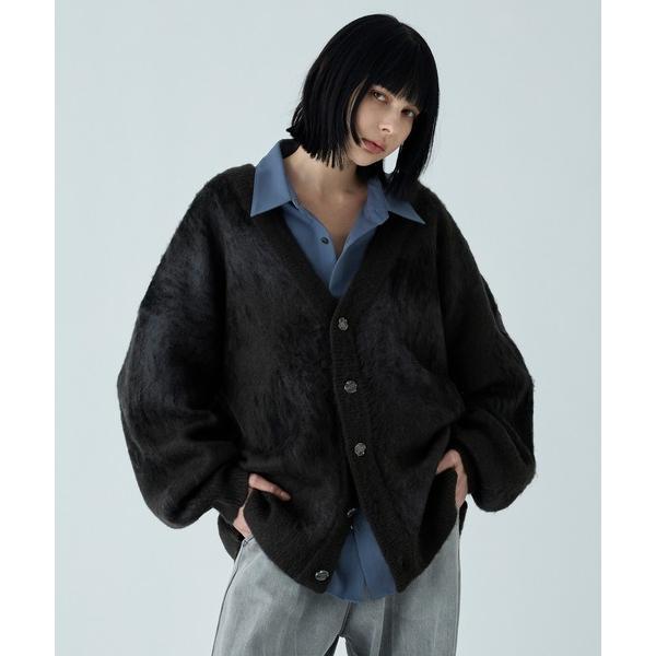 ZOZO問い合わせ番号:96383310ショップ:EMMA CLOTHES，エマ クローズブランド:VELNUS，ベルナス商品名:【VELNUS】Abstract Loose Shaggy Design Cardigan/アブストラクトルー...