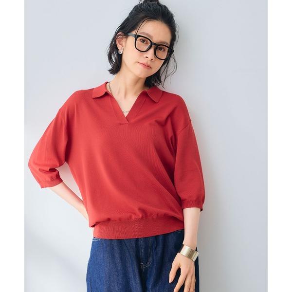 『タイムセール実施中』ZOZO問い合わせ番号:96384067ショップ:cross marche，クロスマルシェブランド:CROSS FUNCTION，クロスファンクション商品名:《UV/洗える》サマ美え スキッパーニットプルオーバー【CR...