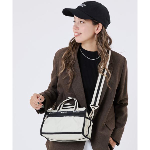 ZOZO問い合わせ番号:96402528ショップ:LeSportsac，レスポートサックブランド:LeSportsac，レスポートサック商品名:MINI DUFFEL CROSSBODY スペクテイターサンドバー/ブラックカテゴリ:バッグ&...