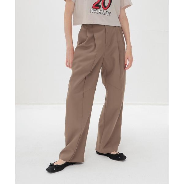 『セール実施中』ZOZO問い合わせ番号:96403292ショップ:DRESSLAVE，ドレスレイブブランド:DRESSLAVE，ドレスレイブ商品名:suiting 2tuck trousers(スーチングツータックトラウザーズ)カテゴリ:パ...