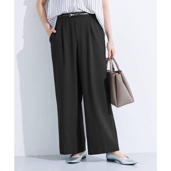 『タイムセール実施中』ZOZO問い合わせ番号:96403966ショップ:INDIVI，インディヴィブランド:INDIVI，インディヴィ商品名:【UVケア／SETUP可能】エアリージョーゼット ワイドパンツカテゴリ:パンツ>その他パンツ...