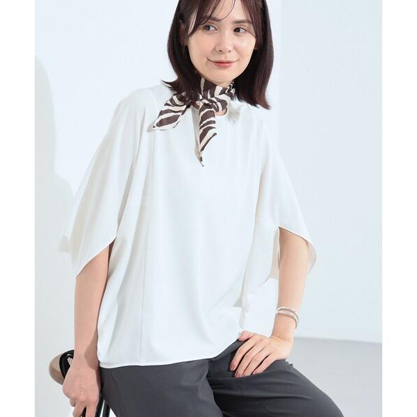 『セール実施中』ZOZO問い合わせ番号:96403967ショップ:INDIVI，インディヴィブランド:INDIVI，インディヴィ商品名:【体型カバー/SETUP可能】ジョーゼット　ドルマンブラウスカテゴリ:トップス>シャツ/ブラウスブ...