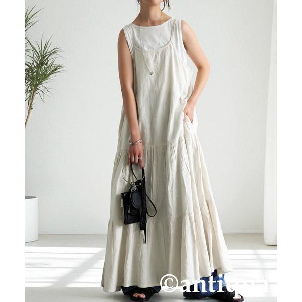 ZOZO問い合わせ番号:96404325ショップ:antiqua，アンティカブランド:antiqua，アンティカ商品名:レイヤードキャミワンピースカテゴリ:ワンピース/ドレス>ワンピースブランド品番:IYA-00075素材:レーヨン7...