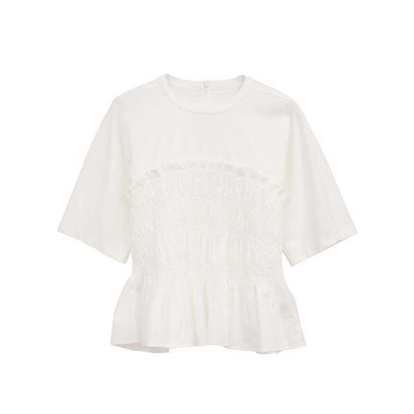 『セール実施中』ZOZO問い合わせ番号:96405340ショップ:martinique，マルティニークブランド:martinique，マルティニーク商品名:シャーリングコンビプルオーバーカテゴリ:トップス>Tシャツ/カットソーブランド...