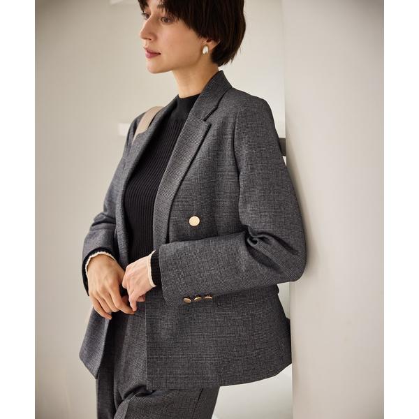 ZOZO問い合わせ番号:96435712ショップ:ROPE' PICNIC，ロぺピクニックブランド:ROPE' PICNIC，ロペピクニック商品名:レディハンサムシリーズ ウールライク金ボタンジャケット(半裏地)/セットアップ・通勤対応カテ...
