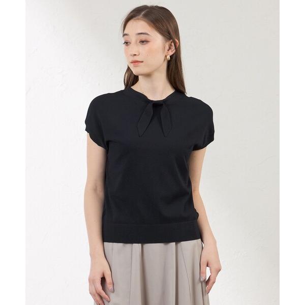 『タイムセール実施中』ZOZO問い合わせ番号:96435867ショップ:AMACA，アマカブランド:AMACA，アマカ商品名:リボンニットカテゴリ:トップス>ニット/セーターブランド品番:V5N32538__素材:ブラックネイビー/グ...