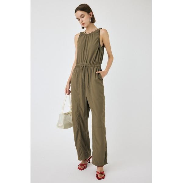 『タイムセール実施中』ZOZO問い合わせ番号:96466696ショップ:MOUSSY，マウジーブランド:MOUSSY，マウジー商品名:NYLON GATHER ジャンプスーツカテゴリ:オールインワン・サロペット>つなぎ/オールインワン...