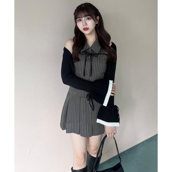 『タイムセール実施中』ZOZO問い合わせ番号:96466858ショップ:OLIVE des OLIVE，オリーブ デ オリーブブランド:OLIVE des OLIVE，オリーブデオリーブ商品名:YUI企画　ノースリーブシャツミニワンピースカ...