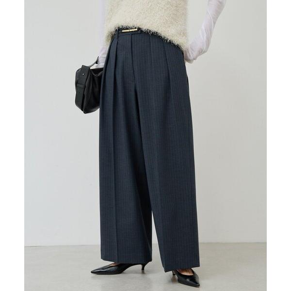 『セール実施中』ZOZO問い合わせ番号:96466884ショップ:GALLARDAGALANTE，ガリャルダガランテブランド:GALLARDAGALANTE，ガリャルダガランテ商品名:【手洗い可能】【3サイズ展開】ストライプダブルタックパン...