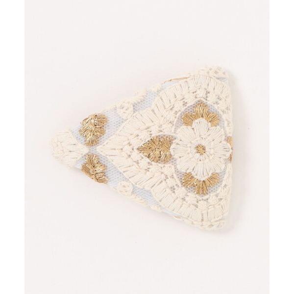 ZOZO問い合わせ番号:96497958ショップ:TONE，トーンブランド:tone，トーン商品名:【ree.】三角パッチンピン(MA)カテゴリ:ヘアアクセサリー>ヘアピンブランド品番:p ００５素材:インド刺繍リボン原産国:日本カラ...