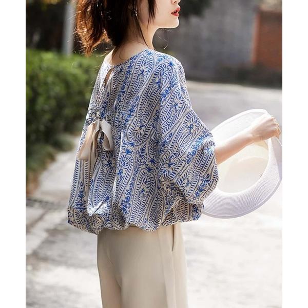 『セール実施中』ZOZO問い合わせ番号:96498778ショップ:FRP，エフアールピーブランド:MAISON DE THERESE，メゾン ド テレーズ，FRP，エフアールピー商品名:バック紐リボン　ボリューム感ブラウスカテゴリ:トップス...