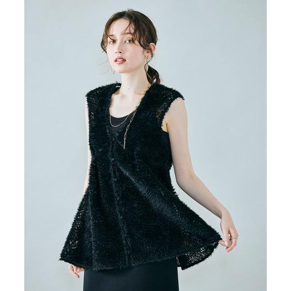 『セール実施中』ZOZO問い合わせ番号:96498842ショップ:Rose Tiara，ローズティアラブランド:Audie a Muses，オーディアミューズ商品名:チュール刺繍レイヤードジレカテゴリ:トップス>ベストブランド品番:8...