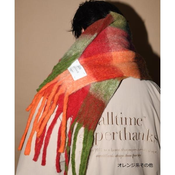 ZOZO問い合わせ番号:96498931ショップ:SUPERTHANKS BOX，スーパーサンクス ボックスブランド:SUPERTHANKS，スーパーサンクス商品名:【チェック/無地/配色】ベーシックビッグ ロングマフラーBig muffl...