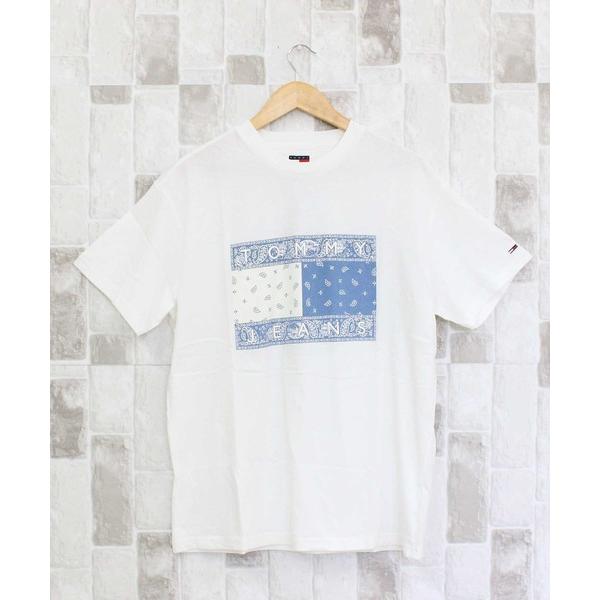 『タイムセール実施中』ZOZO問い合わせ番号:96499591ショップ:TopIsm，トップイズムブランド:TOMMY HILFIGER，トミーヒルフィガー，TopIsm，トップイズム商品名:TJM リラックス ペイズリー フラッグ Tシャ...