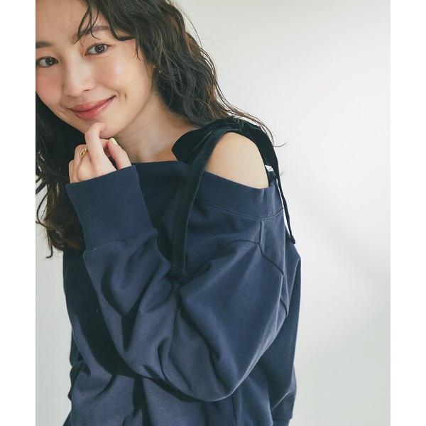 ZOZO問い合わせ番号:96530852ショップ:La boutique BonBon，ラブティックボンボンブランド:La boutique BonBon，ラブティックボンボン商品名:【復刻！miki監修カラーあり】ミニ裏毛オフショルリボン...