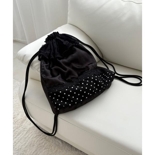 ZOZO問い合わせ番号:96531402ショップ:idem，イデムブランド:idem，イデム商品名:lace frill knapsack / フリルナップザックカテゴリ:バッグ>バックパック/リュックブランド品番:ID0000010...