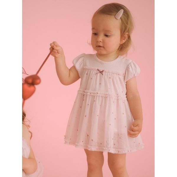 『セール実施中』※このアイテムは返品・交換対象外商品です。ZOZO問い合わせ番号:96563828ショップ:gelato pique，ジェラート　ピケブランド:gelato pique，ジェラートピケ商品名:【BABY】ハート柄チュールロン...