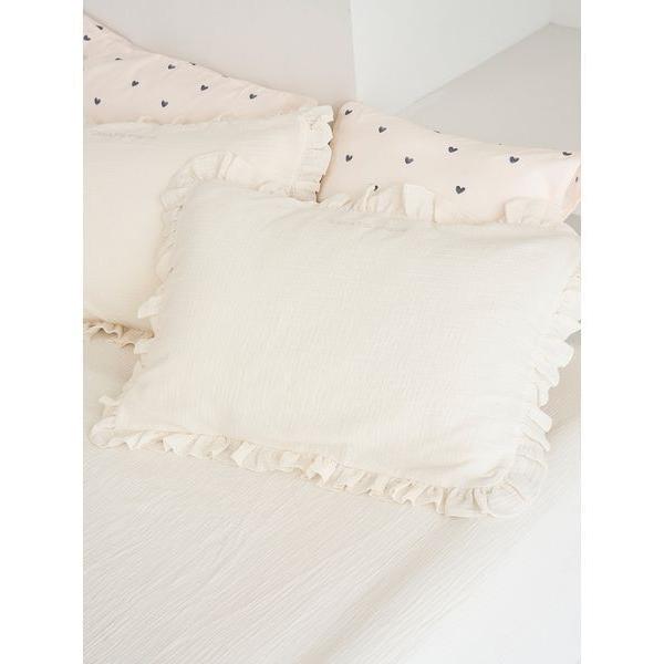 ZOZO問い合わせ番号:96563867ショップ:gelato pique，ジェラート　ピケブランド:gelato pique Sleep，ジェラートピケスリープ商品名:【Sleep】ダブルガーゼフリル ピローケースカテゴリ:インテリア&g...