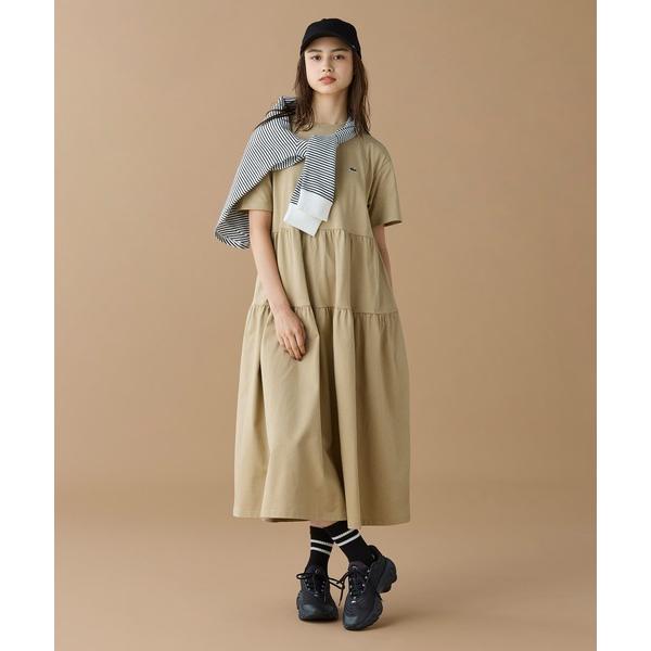 ZOZO問い合わせ番号:96563974ショップ:LACOSTE，ラコステブランド:LACOSTE，ラコステ商品名:ティアード切り替え コットンドレス マキシ丈 ワンピースカテゴリ:ワンピース/ドレス>ワンピースブランド品番:EF30...