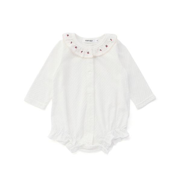 ※このアイテムは返品・交換対象外商品です。ZOZO問い合わせ番号:96564045ショップ:BEBE ONLINE STORE，ベベ オンラインストアブランド:SLAP SLIP BABY，スラップスリップベビー商品名:無地ボーダーレース襟...