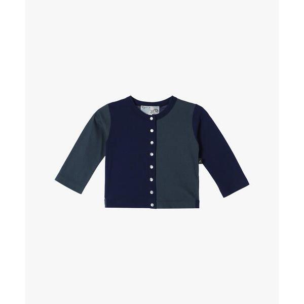 『タイムセール実施中』ZOZO問い合わせ番号:96564921ショップ:agnes b.，アニエスベーブランド:agnes b.，アニエスベー商品名:ベビー バイカラー コットン 長袖 カーディガンプレッションカテゴリ:トップス>カー...