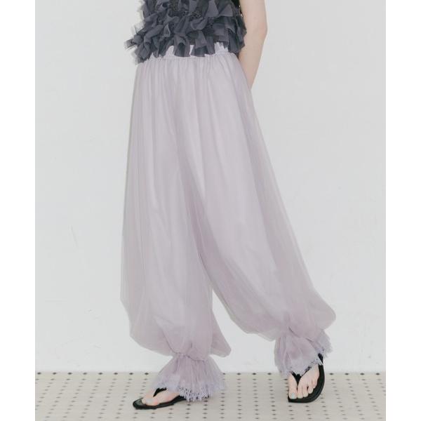 ZOZO問い合わせ番号:96565106ショップ:19 roots studio，ナインティーン ルーツ スタジオブランド:J1U by LA BELLE ETUDE，ジユウバイラベルエチュード商品名:裾レースチュールバルーンパンツカテゴリ...