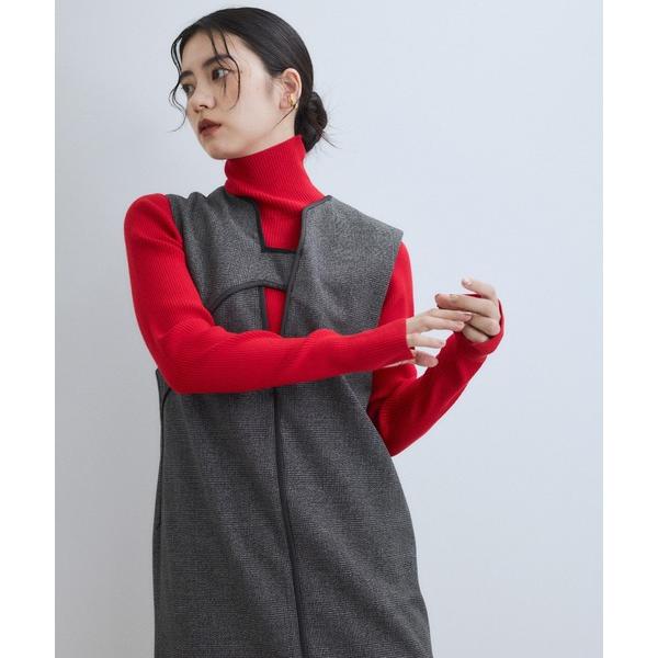 『セール実施中』ZOZO問い合わせ番号:96565413ショップ:ADAM ET ROPE'，アダムエロペブランド:ADAM ET ROPE'，アダムエロペ商品名:【WEB限定】2WAY MIXツイードジャンパースカートカテゴリ:ワンピース...