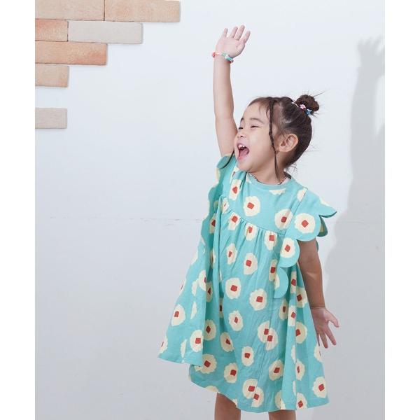 『タイムセール実施中』ZOZO問い合わせ番号:96566073ショップ:MARKEY'S，マーキーズブランド:MARKEY'S，マーキーズ商品名:総柄スカラップスリーブワンピ−スカテゴリ:ワンピース/ドレス>ワンピースブランド品番:0...