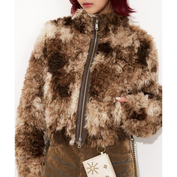 『セール実施中』ZOZO問い合わせ番号:96566380ショップ:SLY，スライブランド:SLY，スライ商品名:【2サイズ展開】CURLED BOA BZ カールド ボア ブルゾン 冬服 クリスマスカテゴリ:ジャケット/アウター>ブル...