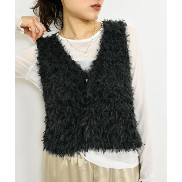 『セール実施中』ZOZO問い合わせ番号:96566852ショップ:le.coeur blanc，ルクールブランブランド:le.coeur blanc，ルクールブラン商品名:TORRAZZO DONNAチュール×シャギーニットベストカテゴリ:...