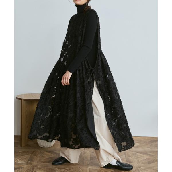 ZOZO問い合わせ番号:96567394ショップ:YARD PLUS/AUNT MARIE'S，ヤードプリュス/アントマリーズブランド:Libra Cue，リブラ キュー商品名:フェザーサイドリボンジレワンピースカテゴリ:ワンピース/ドレス...