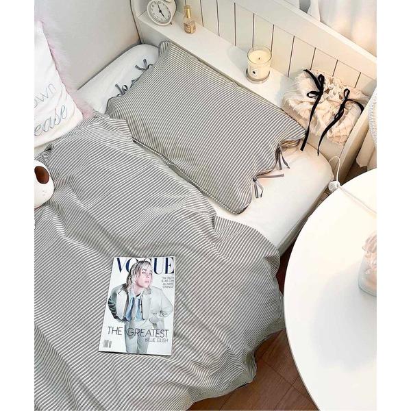 ZOZO問い合わせ番号:96597818ショップ:CASSELINI，キャセリーニブランド:Casselini，キャセリーニ商品名:Casselini HOME(キャセリーニ ホーム)ストライプ布団カバーセット(シングル)カテゴリ:インテリ...