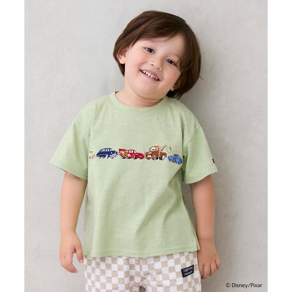 『セール実施中』ZOZO問い合わせ番号:96597979ショップ:petit main，プティマインブランド:petit main，プティマイン商品名:【Disney】カーズ/アップリケ半袖Tシャツカテゴリ:トップス>Tシャツ/カット...