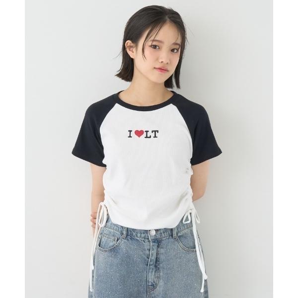 『セール実施中』ZOZO問い合わせ番号:96598002ショップ:NARUMIYA ONLINE，ナルミヤ オンラインブランド:LOVETOXIC，ラブトキシック商品名:【吸水速乾/さらさら】ILoveドロストTカテゴリ:トップス>T...