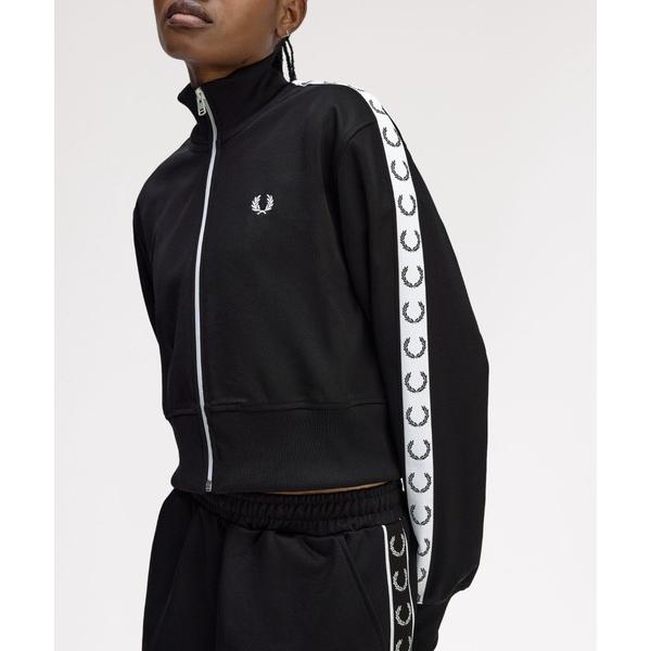 『セール実施中』ZOZO問い合わせ番号:96598128ショップ:FRED PERRY，フレッドペリーブランド:FRED PERRY，フレッドペリー商品名:Cropped Taped Track Jacket／クロップドトラックジャケットカ...