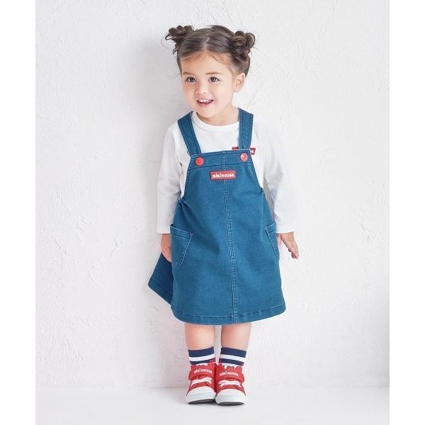 ZOZO問い合わせ番号:96598882ショップ:MIKI HOUSE，ミキハウスブランド:MIKI HOUSE，ミキハウス商品名:【WEB限定】ストレッチニットデニムジャンパースカートカテゴリ:ワンピース/ドレス>ジャンパースカート...