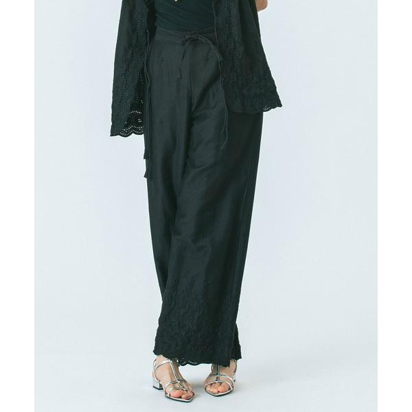 『セール実施中』ZOZO問い合わせ番号:96599228ショップ:ROSE BUD，ローズバッドブランド:HLAADA，フラーダ，ROSE BUD，ローズバッド商品名:(HLAADA for ROSEBUD)EMBROIDERY PANTS...