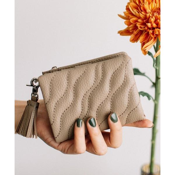 『タイムセール実施中』ZOZO問い合わせ番号:96599501ショップ:SETUP7，セットアップセブンブランド:Beau're，ヴュレ，SETUP7，セットアップセブン商品名:【BEAURE】カウレザー タッセル付 ウェーブキルトウォレッ...