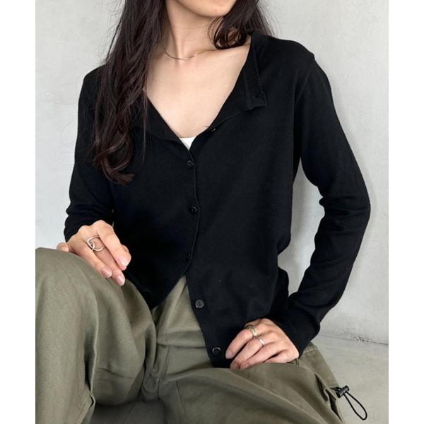 『タイムセール実施中』ZOZO問い合わせ番号:96599725ショップ:Outfitter lab，アウトフィッターラボブランド:CLEA，クレア商品名:クルーネックベーシックニットカーディガンカテゴリ:トップス>カーディガン/ボレロ...