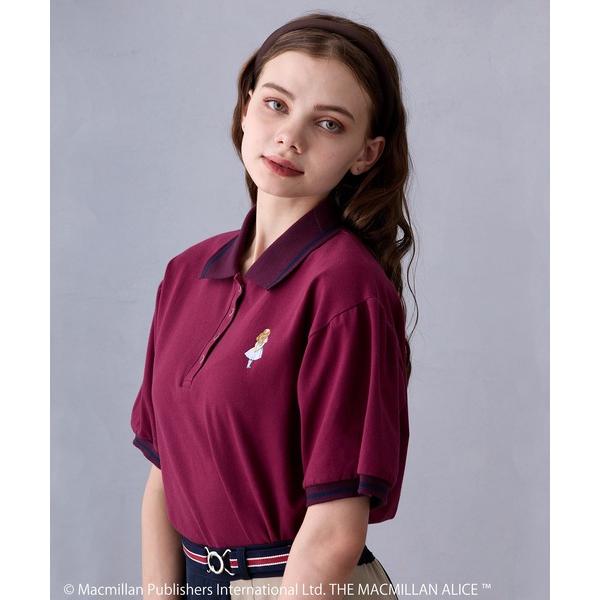 ZOZO問い合わせ番号:96600965ショップ:NICOLE，ニコルブランド:NICOLE CLUB，ニコル　クラブ商品名:THE MACMILLAN ALICE マクミラン・アリスパフスリーブ刺繍コラボポロシャツカテゴリ:トップス&gt...