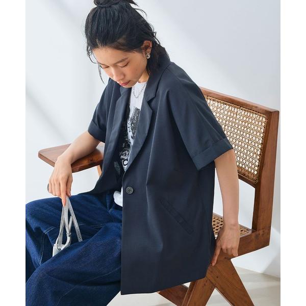 『タイムセール実施中』ZOZO問い合わせ番号:96631808ショップ:cross marche，クロスマルシェブランド:CROSS FUNCTION，クロスファンクション商品名:《UV/通気性》サマ美え テーラードハーフスリーブジャケット...