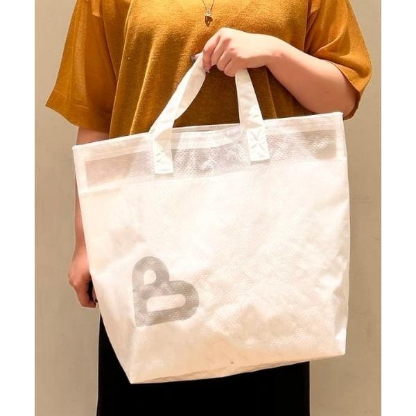 『セール実施中』ZOZO問い合わせ番号:96632390ショップ:BEAMS HEART，ビームスハートブランド:BEAMS HEART，ビームスハート商品名:B-HEARTロゴ ビッグ ポリエチレン バッグカテゴリ:バッグ>トートバ...