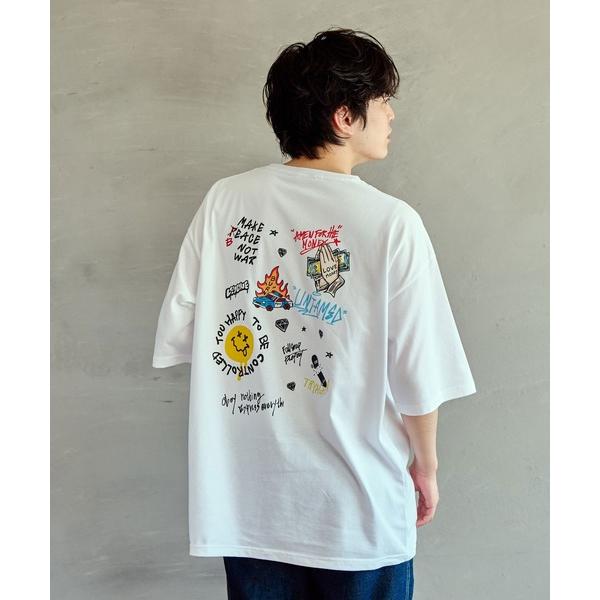 ZOZO問い合わせ番号:96633082ショップ:VIBGYOR，ヴィブジョーブランド:Leyline，レイライン，VIBGYOR，ヴィブジョー商品名:【Leyline】Scribble teeカテゴリ:トップス>Tシャツ/カットソー...