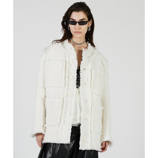 『タイムセール実施中』ZOZO問い合わせ番号:96633957ショップ:PRANK PROJECT，プランクプロジェクトブランド:PRANK PROJECT，プランクプロジェクト商品名:パディングツイードジャケット / Padded Twe...