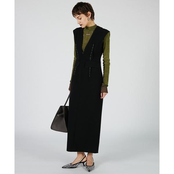 『タイムセール実施中』ZOZO問い合わせ番号:96633963ショップ:PRANK PROJECT，プランクプロジェクトブランド:PRANK PROJECT，プランクプロジェクト商品名:ハンドステッチディープVドレス / Hand-stit...