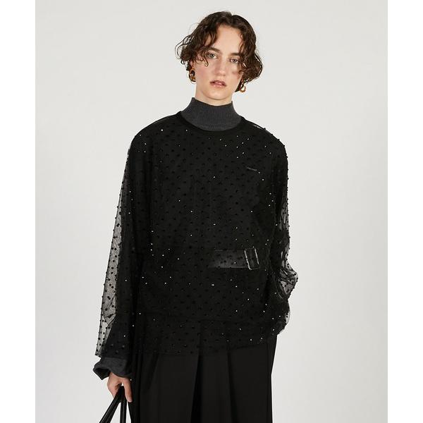 『タイムセール実施中』ZOZO問い合わせ番号:96633991ショップ:PRANK PROJECT，プランクプロジェクトブランド:PRANK PROJECT，プランクプロジェクト商品名:チュールビジューオーバートップ / Tulle Bea...