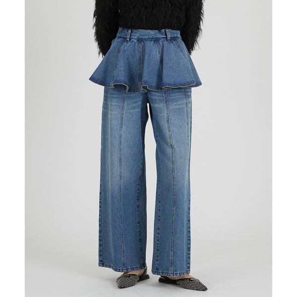 『タイムセール実施中』ZOZO問い合わせ番号:96634079ショップ:PRANK PROJECT，プランクプロジェクトブランド:PRANK PROJECT，プランクプロジェクト商品名:ペプラムデニムパンツ / Peplum Denim P...